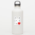 ASCII Text Art Bunny Rabbit Give Heart Sticker | Zazzle