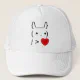 ASCII Text Art Bunny Rabbit Give Heart Trucker Hat | Zazzle
