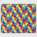 ASD Aspergers Autism Awareness Puzzle Pattern Wrapping Paper | Zazzle