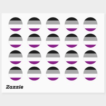 Asexual Flag sticker | Zazzle