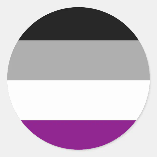 Asexual Flag sticker | Zazzle