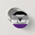 Asexual Flag & Triange Badge Pin | Zazzle