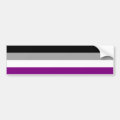 ASEXUAL PRIDE FLAG BAR BUMPER STICKER | Zazzle