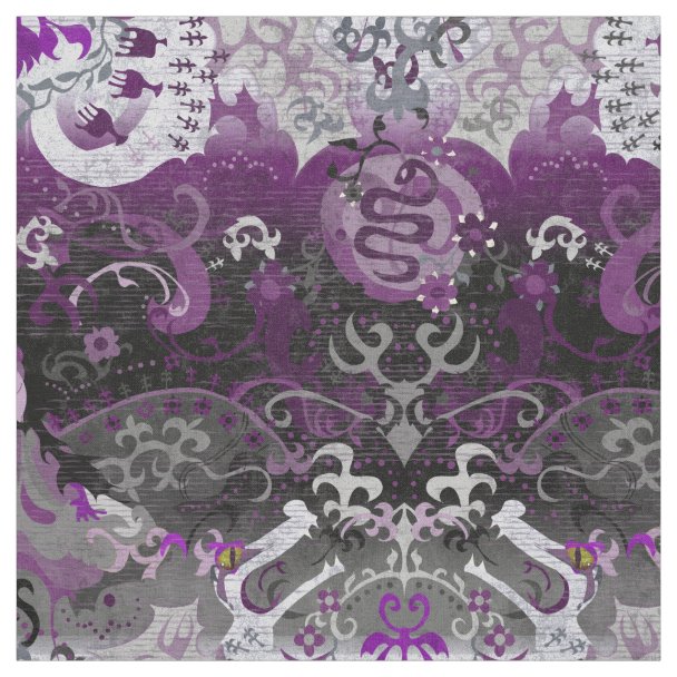 Asexual Pride Rainbow Fabric | Zazzle