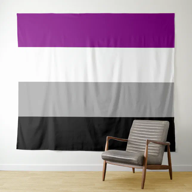 Asexual Pride Flag Horizontal Tapestry | Zazzle