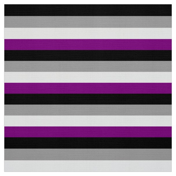 Asexual Pride Rainbow Fabric | Zazzle