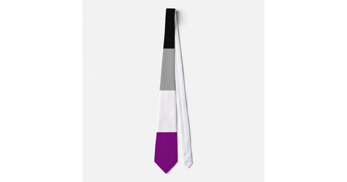 Asexual Pride Flag LGBTQ Neck Tie | Zazzle