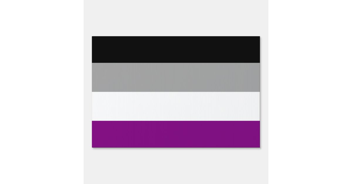 Asexual Pride Flag Sign | Zazzle