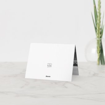 Ash Black | Mountain Sketch Wedding Thank You Card | Zazzle