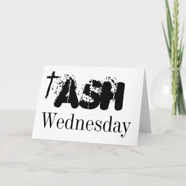Ash Wednesday Postcard | Zazzle