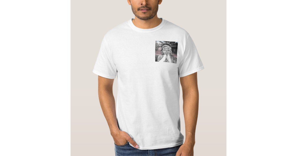 Ashamed Statue of Liberty T-Shirt | Zazzle