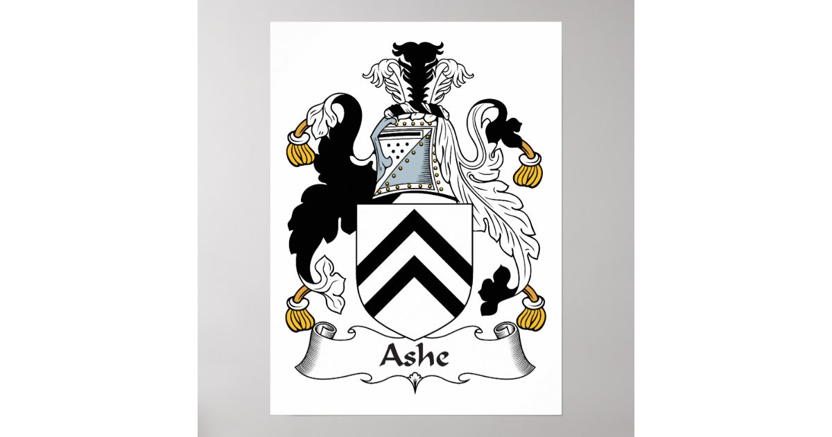 Ashe Family Crest Poster | Zazzle