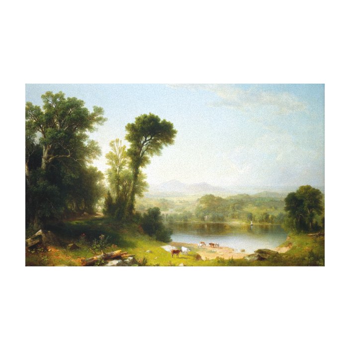 Asher Brown Durand Pastoral Landscape Canvas Print | Zazzle.com