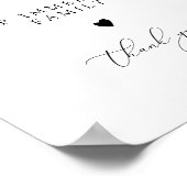 ASHER Calligraphy Reserved for Immediate Family Poster | Zazzle