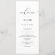 ASHER Elegant Calligraphy Script Wedding Program | Zazzle