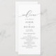 ASHER Elegant Calligraphy Script Wedding Program | Zazzle