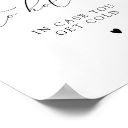 ASHER Elegant Calligraphy Wedding Blanket Sign | Zazzle