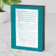 Asher Yatzar Hebrew Blessing Turquoise Wooden Box Sign | Zazzle