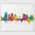 Asheville North Carolina Skyline Wrapping Paper | Zazzle