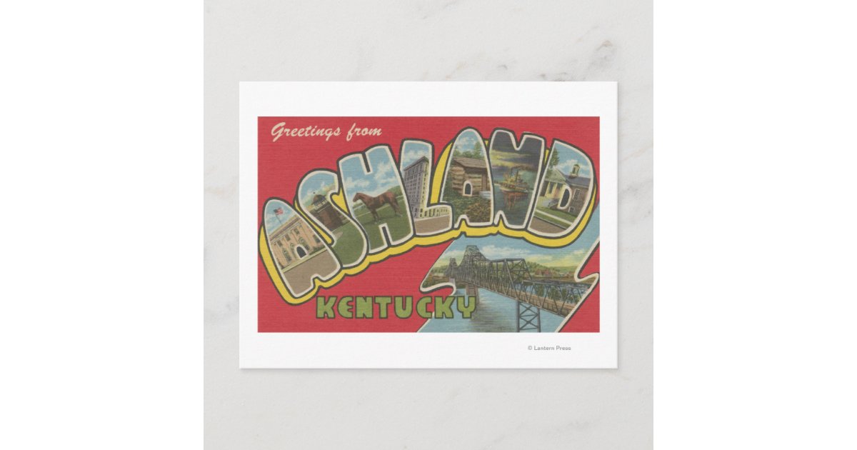 Ashland, Kentucky - Large Letter Scenes Postcard | Zazzle