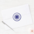 Ashoka Chakra, India flag Classic Round Sticker | Zazzle