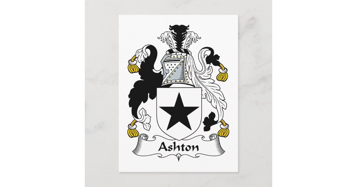 Ashton Family Crest Postcard | Zazzle