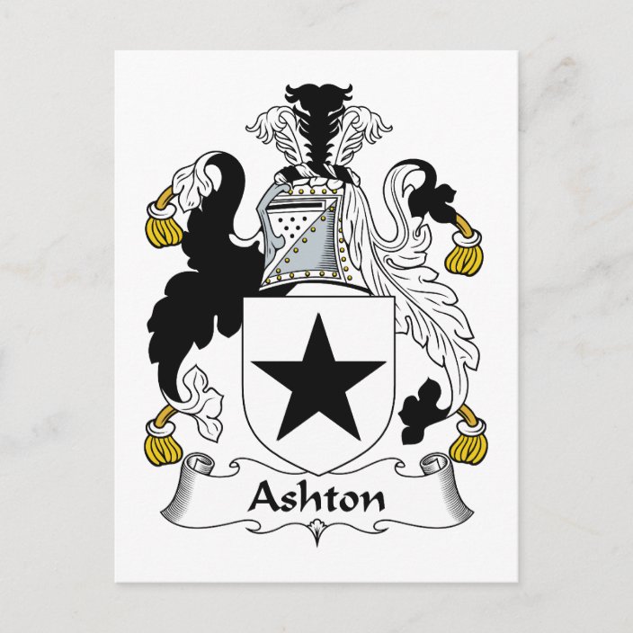 Ashton Family Crest Postcard | Zazzle.com