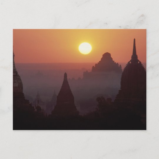 Asia, Burma, (Myanmar), Pagan (Bagan) The temple Postcard | Zazzle.com
