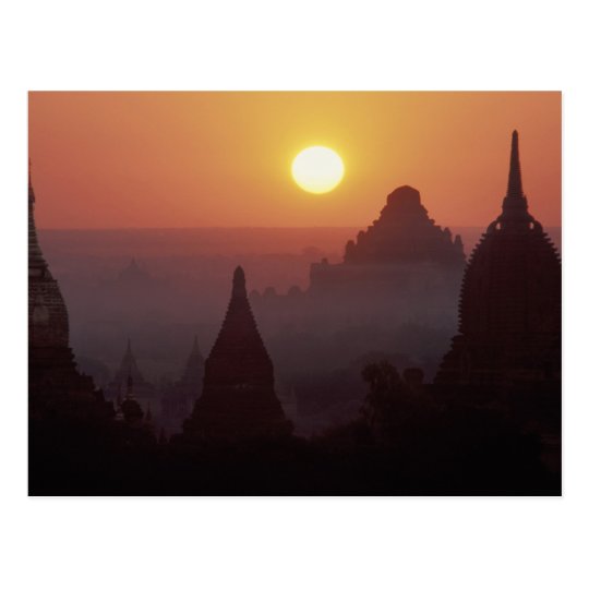 Asia, Burma, (Myanmar), Pagan (Bagan) The temple Postcard | Zazzle.com