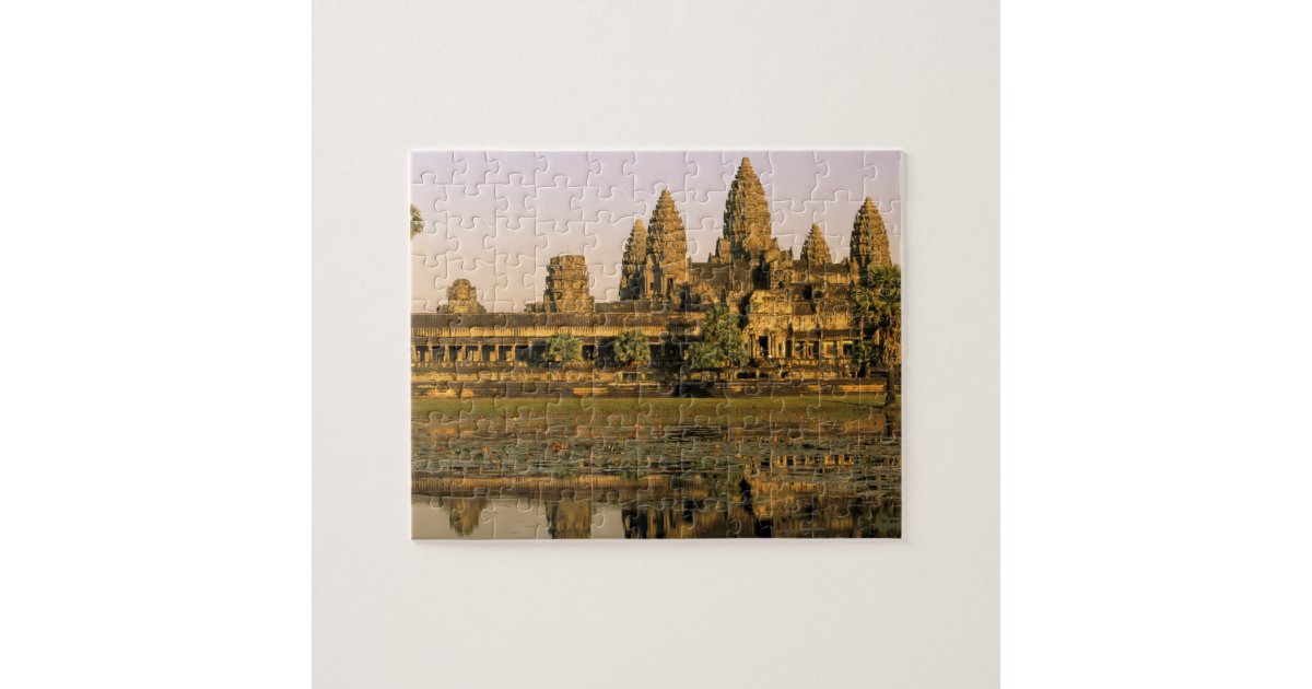 Asia, Cambodia, Siem Reap. Angkor Wat. Jigsaw Puzzle | Zazzle