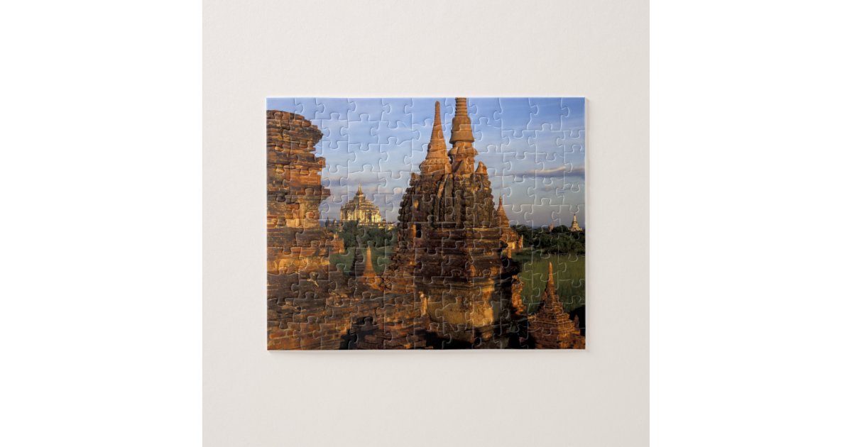 Asia, Myanmar, Bagan. Ancient temples and Jigsaw Puzzle | Zazzle