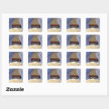 Asia, Nepal, Kathmandu. Bouddhanath Stupa. 2 Square Sticker | Zazzle