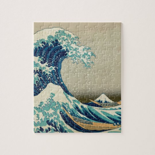 Asian Art - The Great Wave off Kanagawa Jigsaw Puzzle | Zazzle.com