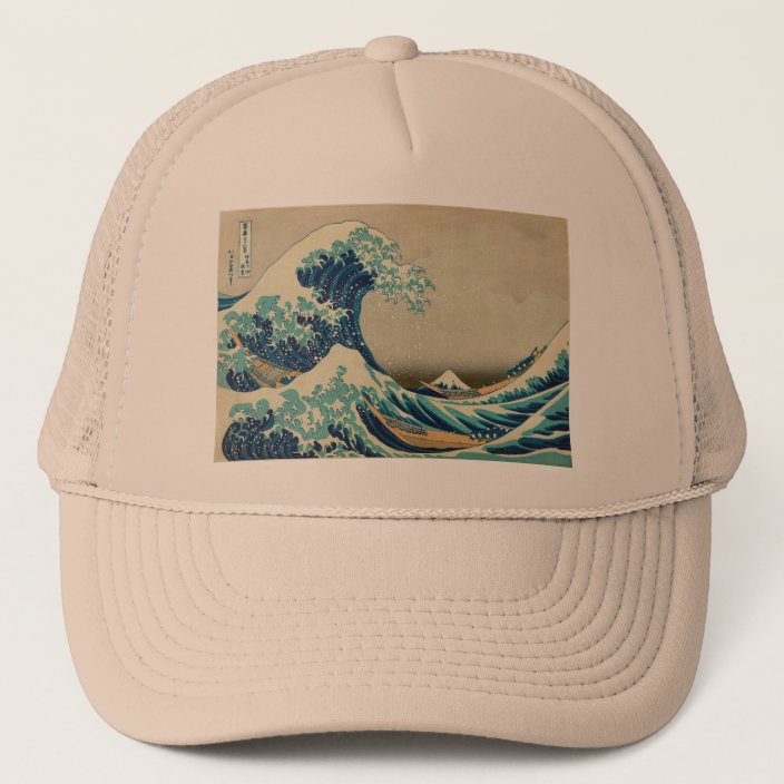 Asian Art - The Great Wave off Kanagawa Trucker Hat | Zazzle.com