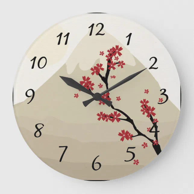 Asian Art Wall Clock | Zazzle