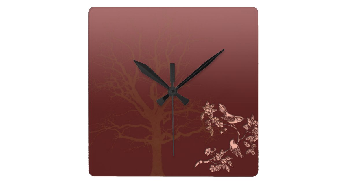 Asian Beauty Square Wall Clock | Zazzle.com