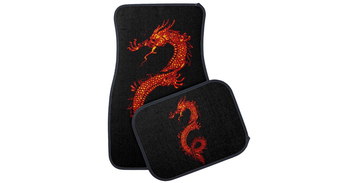 Asian, Chinese,Mythical Dragon, Year of the Dragon Car Floor Mat | Zazzle