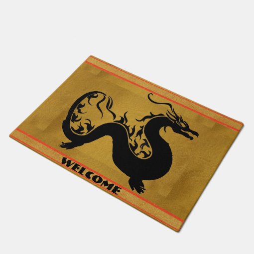 Asian Dragon Door Mat | Zazzle