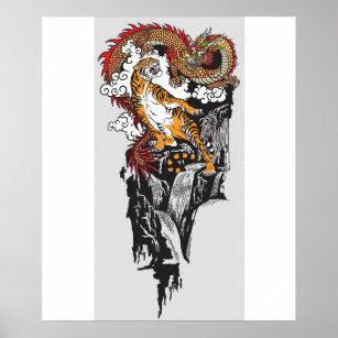Dragon Tiger Shaolin Tattoo