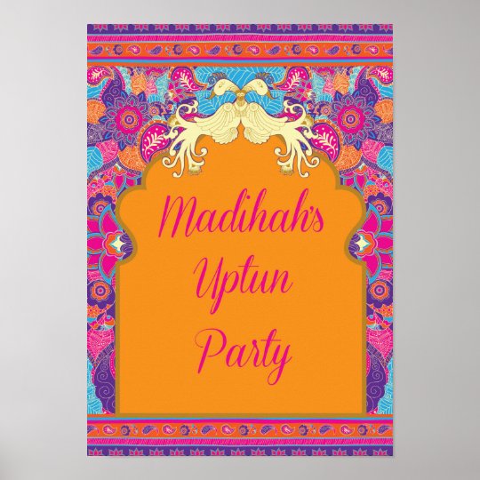 Asian - Wedding - Mehndi - Henna - Poster | Zazzle.com