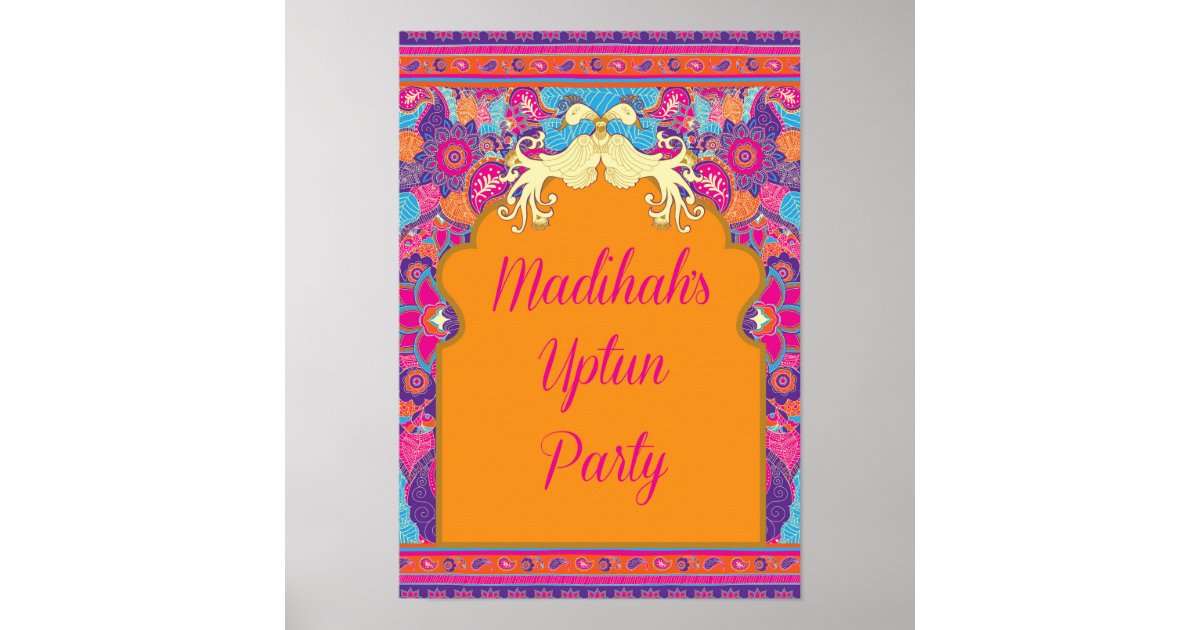 Asian - Wedding - Mehndi - Henna - Poster | Zazzle