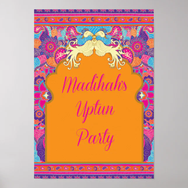 Asian - Wedding - Mehndi - Henna - Poster | Zazzle