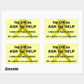 Ask for Help Sticker | Zazzle