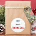 Ask Me About Medicare Stickers | Zazzle
