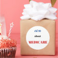 Ask Me About Medicare Stickers | Zazzle