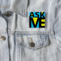 Ask Me - Museum Docent Buttons | Zazzle
