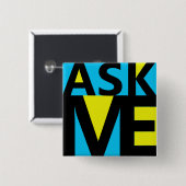 Ask Me - Museum Docent Buttons | Zazzle