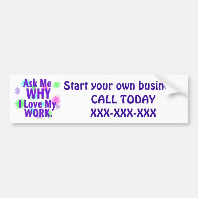 Ask Me Why Bumper Sticker | Zazzle