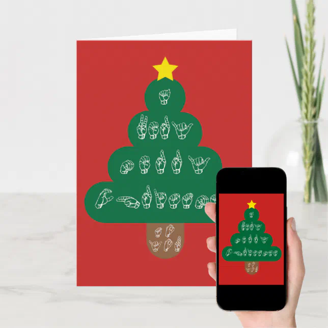 ASL - A Very Merry Christmas To You Greeting Card | Zazzle