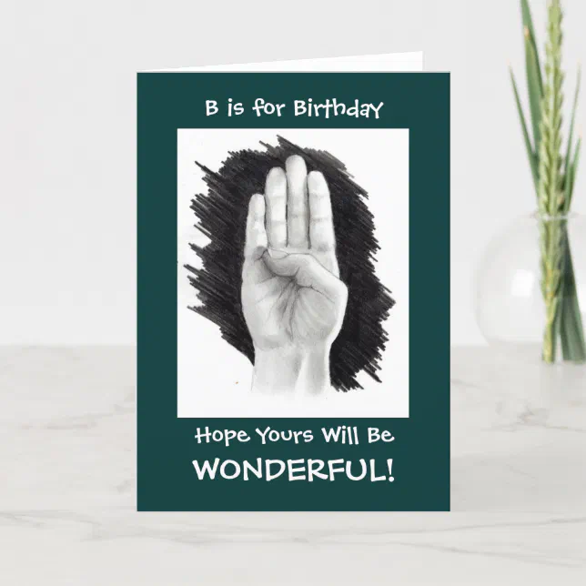 ASL BIRTHDAY CARD | Zazzle